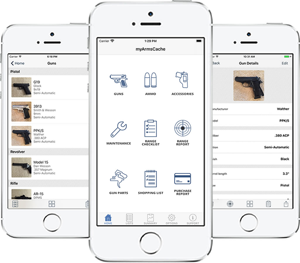 myArmsCache – Gun & Ammo Inventory Database